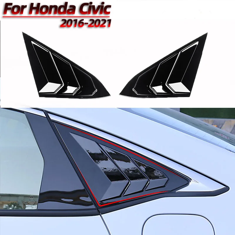 For Honda Civic Hatchback 2020 2021 2pcs Car ABS Panel Rear Side ...
