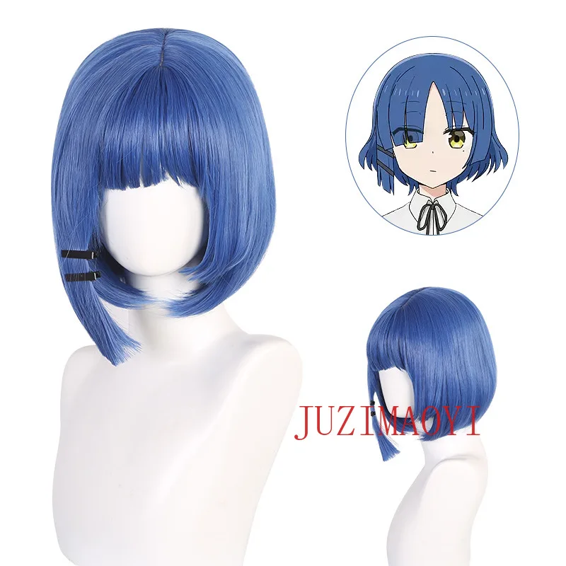 High-Quality-Yamada-Ryo-Cosplay-Wig-Anime-30cm-Blue-Grey-Hair-Heat ...