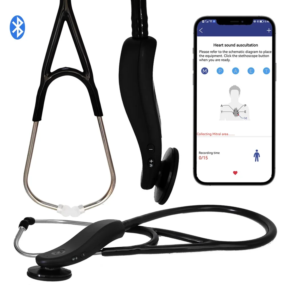 Kids-New-APP-Electronic-Medical-Bluetooth-Digital-Stethoscope-Wireless ...