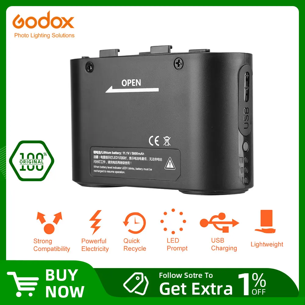 External Battery | Output Battery | Pb960 Godox | Photo Studio Kits ...