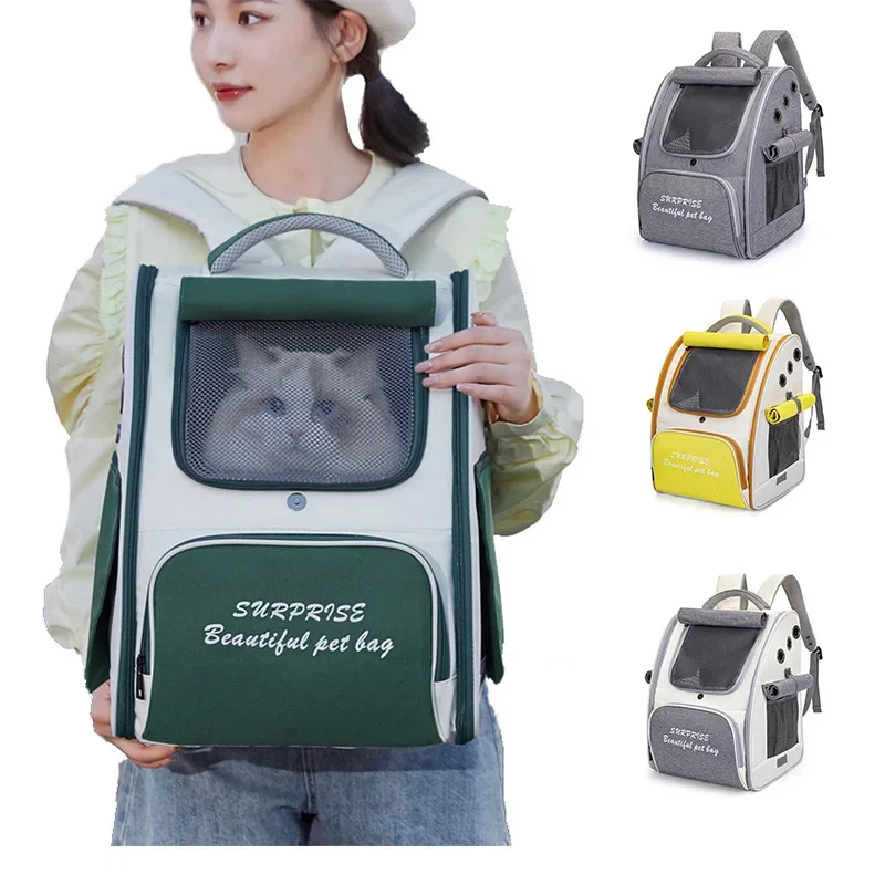 Pet-Cat-Carrier-Bag-Breathable-Portable-Cat-Backpack-Outdoor-Small-Dog ...