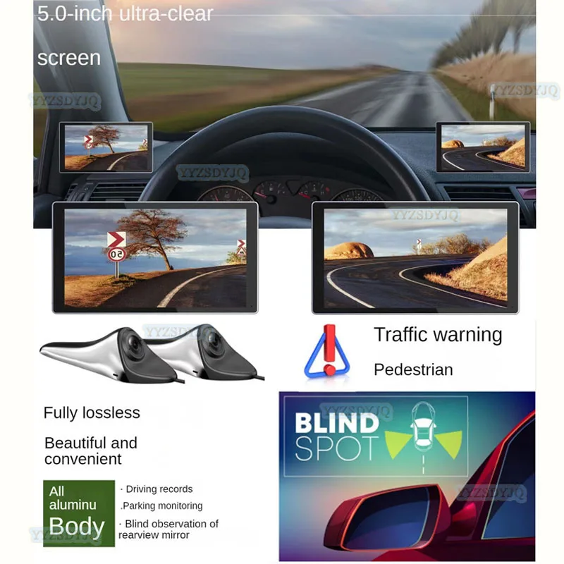 6-25-Inch-CMS-Car-Electronic-Rearview-Mirror-BSD-Warning-Driving ...