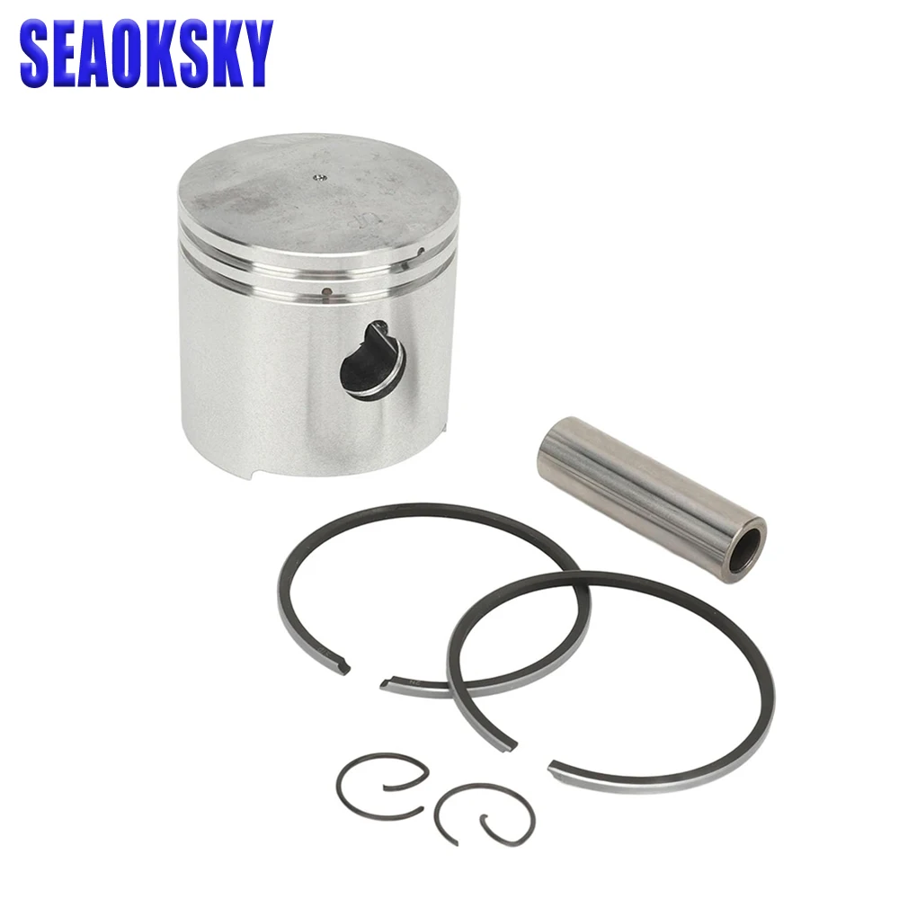 369-00001 Piston Set STD 55MM For Outboard Motor 2 Stroke Tohatsu M5 ...