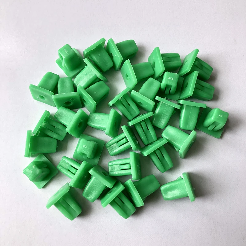 50Pcs-Green-Square-Auto-Fastener-Fast-Wire-Seat-Retainer-Rivet-Engine ...