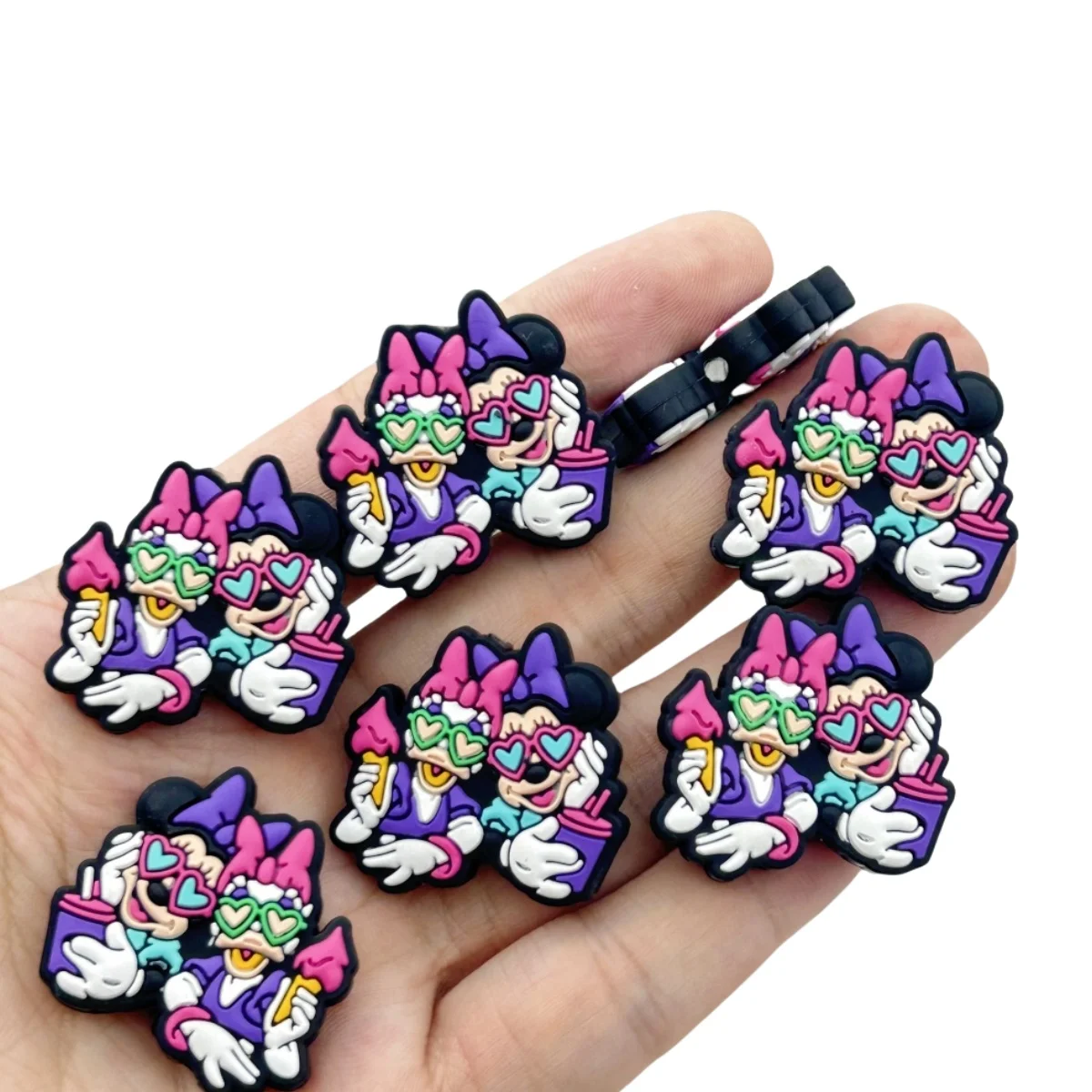 10PC DIY Cartoon Mini Silicone Beads Nipple Chain Bead Pen Bead Jewelry ...