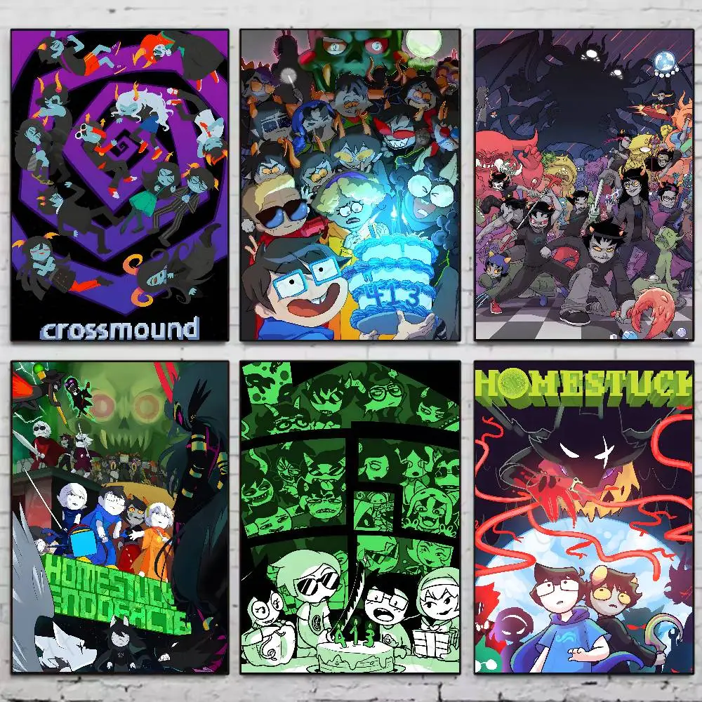 Internet Fiction Anime H-Homestuck Poster High Quality Dorm Living Room ...