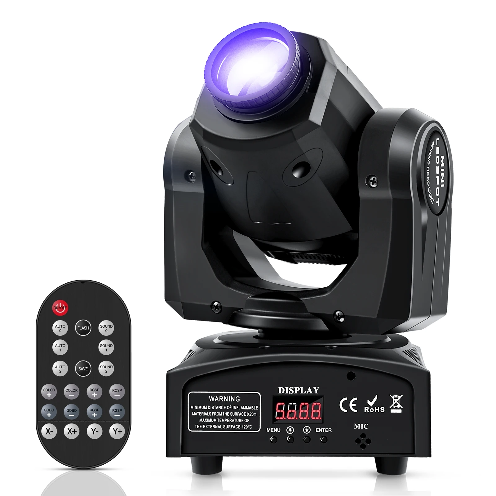 Movinghead Beam Spot 60W met afstandsbediening – RIGHT PRODUCTIONS