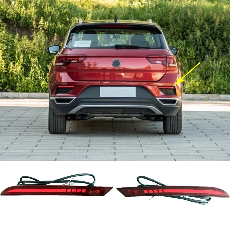 Car LED Rear Bumper Dynamic Turn Signal Light Brake Light For ...