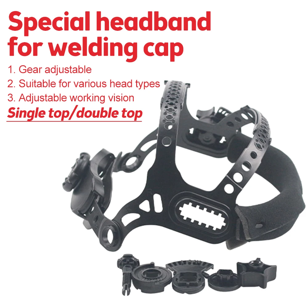 Wb03-04-Square-Hole-Single-double-Welding-Helmet-Harness-Headgears-Head ...