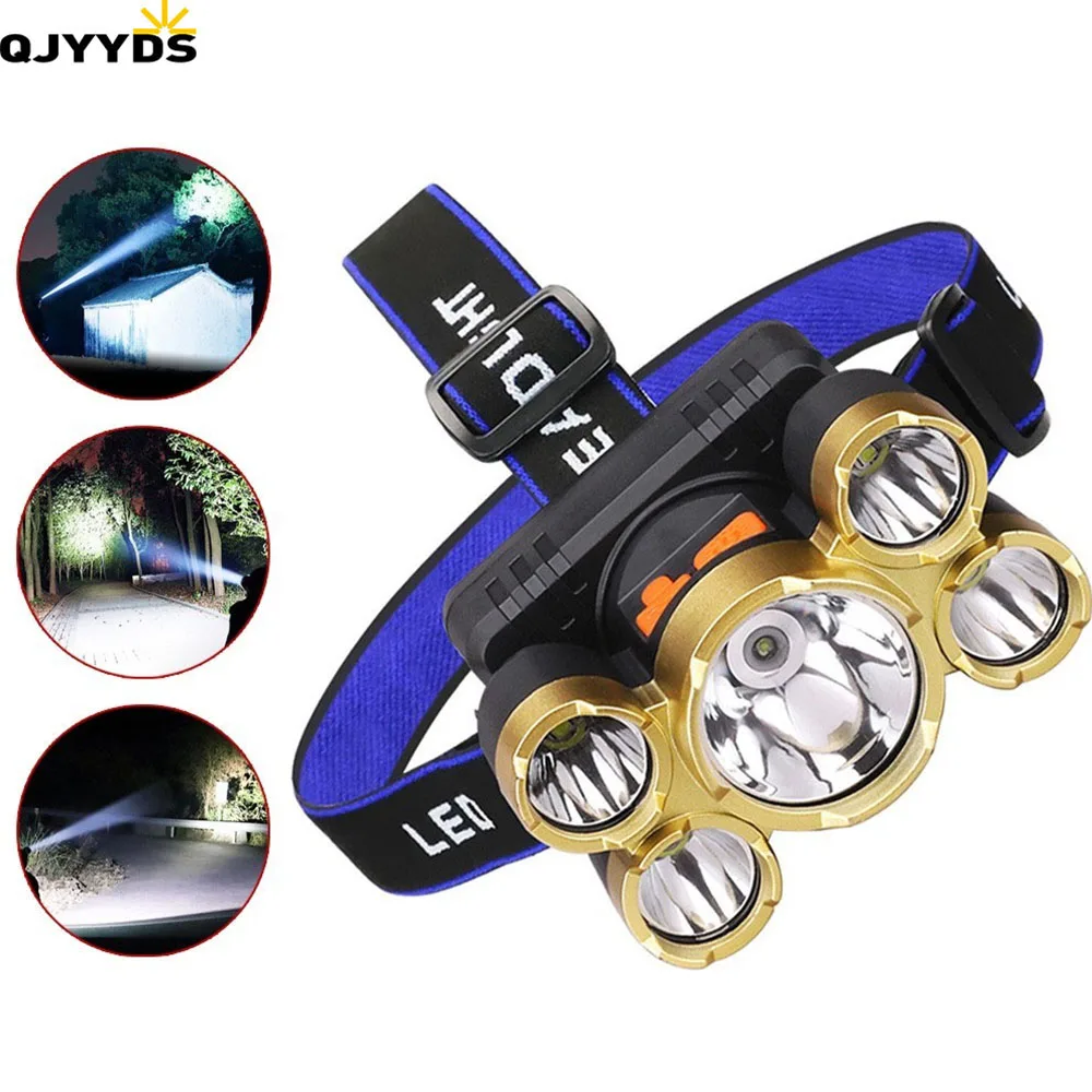 Led-Strong-Light-TorchHead-Mounted-Flashlight-with-Rechargeable-18650 ...