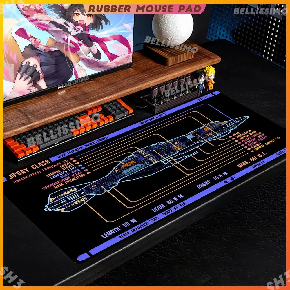 Extended-Large-1200x600mm-Starship-Blueprint-Rubber-Mouse-Pad-Gamer ...
