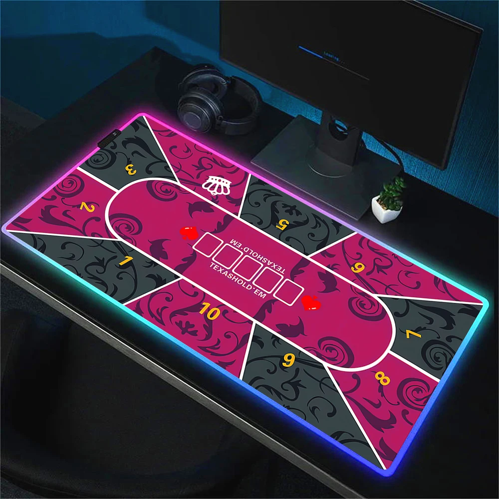 Texas-Poker-Color-With-neon-lights-Mouse-Pad-Gamer-Rgb-Moupepad-Large ...