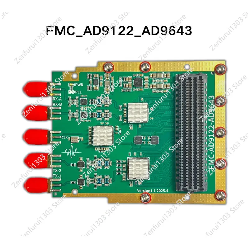 AD9122 AD9643 Dual-Channel High-Speed ADC/DAC Secondary Card, DC ...