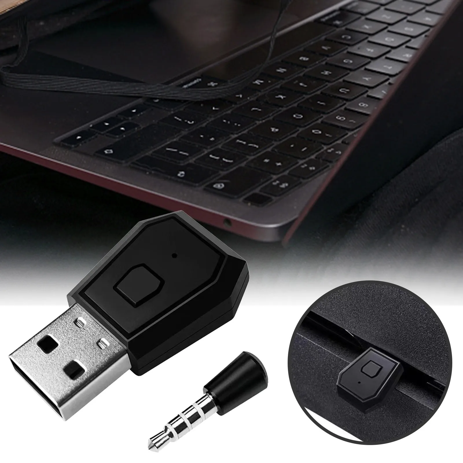 Usb-Audio-Adapter-P4-Bluetooth-Audio-Transmitter-P4-Receiver-Gamepad-4 ...