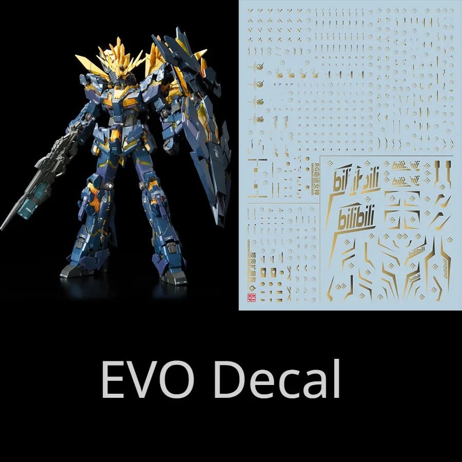 EVO Decal RG27 for UNICORN 02 BANSHEE NORN Assembly Model Kits Gold ...