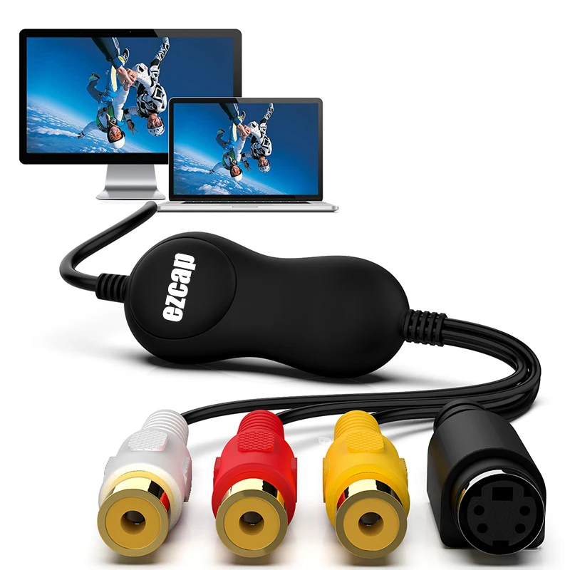 EZCAP-tarjeta-de-captura-de-Audio-y-v-deo-AV-s-video-Adaptador ...