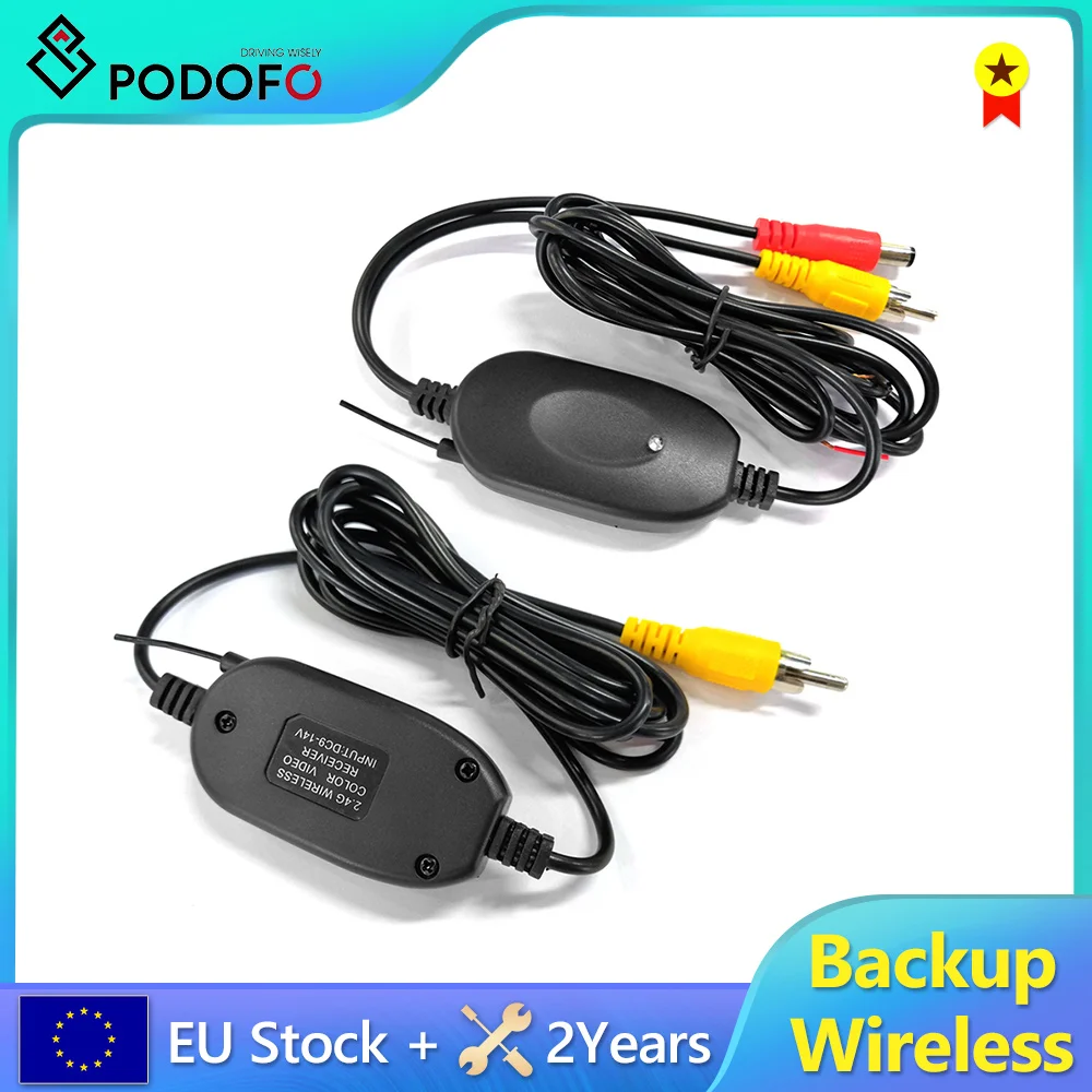 Podofo Car Rear View Camera Wifi Wireless Wiring Kit 2.4ghz Dc 12v ...