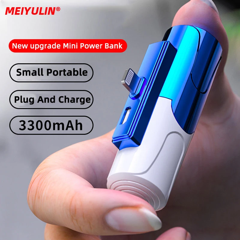 Portable-Mini-Power-Bank-Wireless-Fast-Charger-3300mAh-Type-C-Micro ...