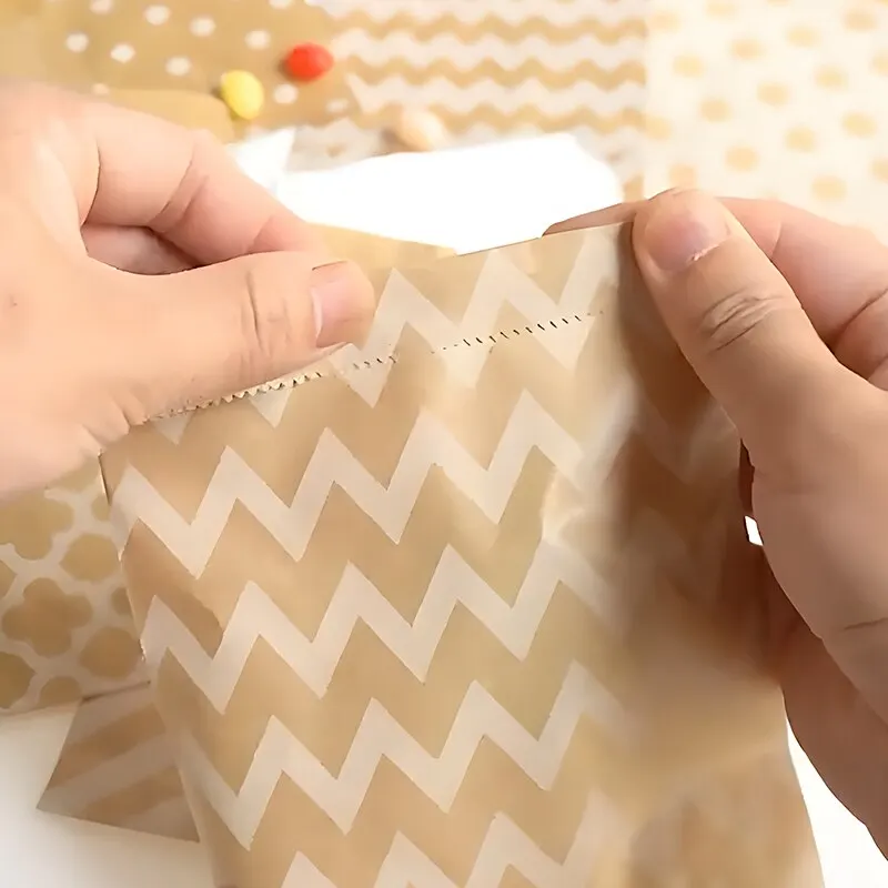 25Pcs-Kraft-Paper-Biscuit-Candy-Bags-Gift-Packing-Pouch-Birthday-Party ...