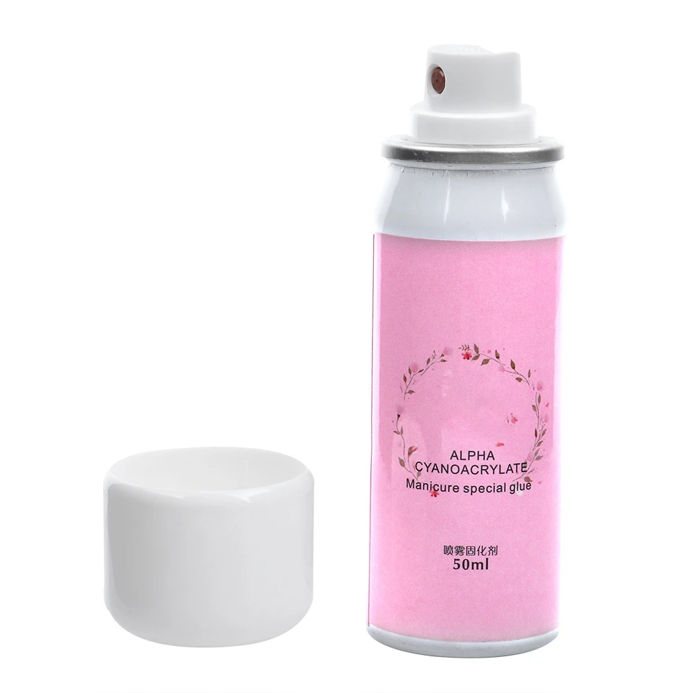 50ML-for-nail-Art-Glue-Spray-Curing-Agent-for-nail-Jewelry-Rhinestone ...