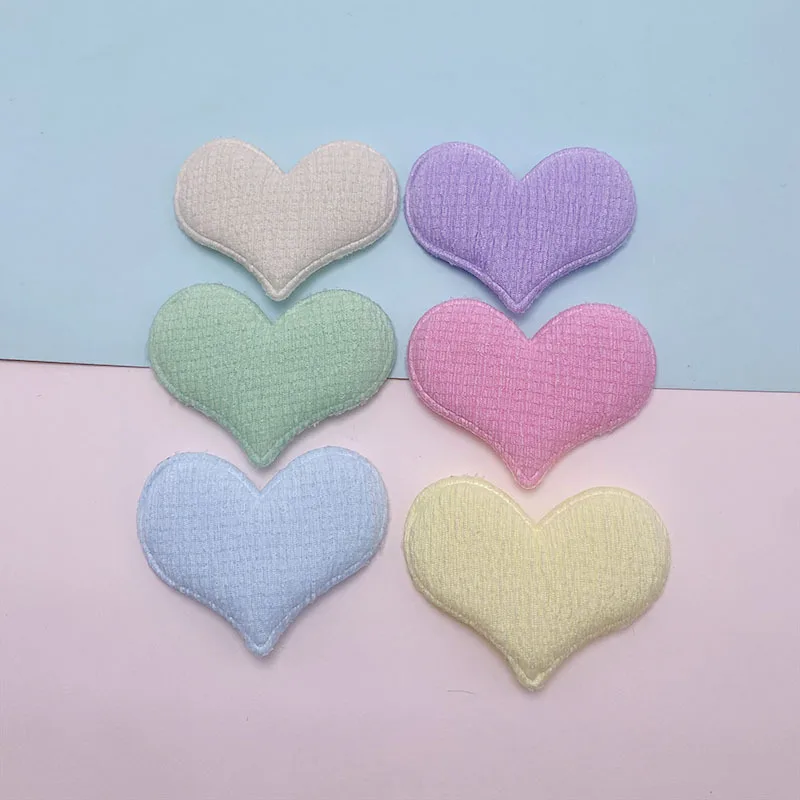 30Pcs-5-5x4-5CM-Ruga-Fabric-Heart-Padded-Appliques-For-Baby-Clothes ...