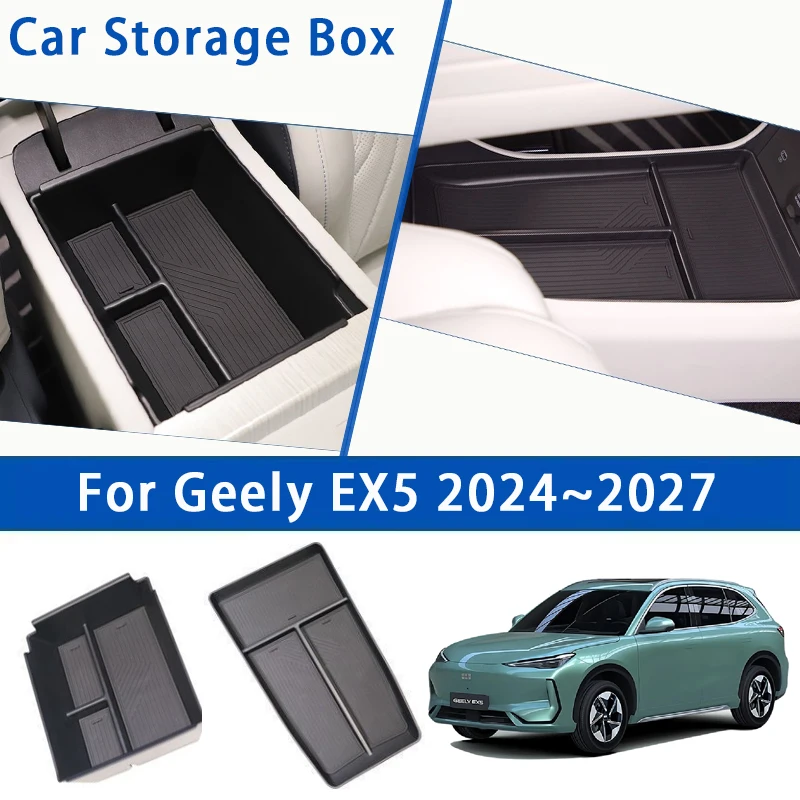 Car Storage Box For Geely EX5 Galaxy E5 E245 e.MAS 7 2024 2025 2026 ...