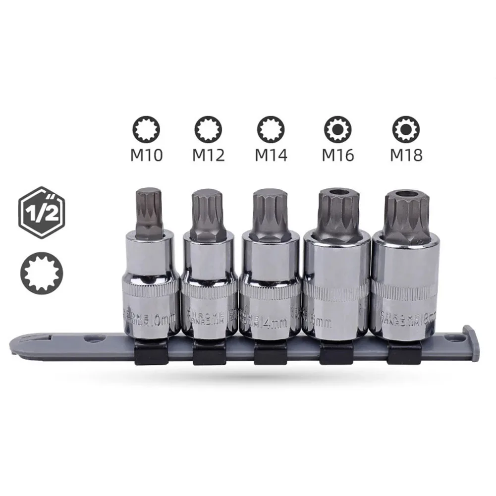 Llave de tubo Torx de 1/2 pulgadas, 5 piezas, destornilladores con ...