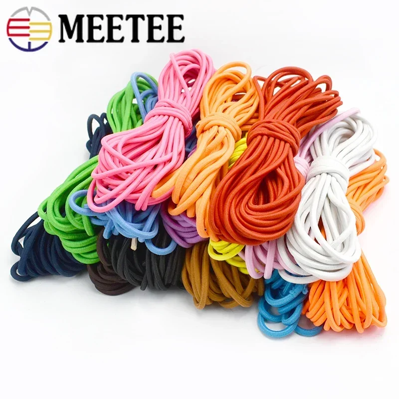 5-10-20Meters-Meetee-Strong-Round-Elastic-Rope-5mm-Colorful-High ...