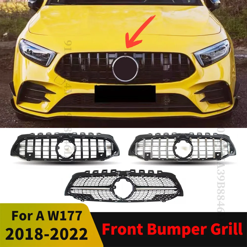 GT Diamond Front Hood Grille Racing Bumper Grill Exterior Part For ...