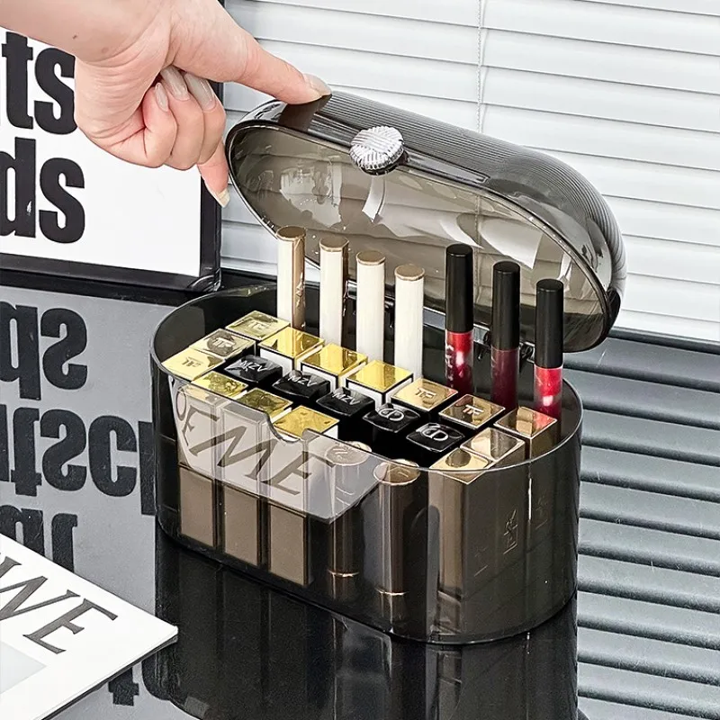 Stylish-Lipstick-Holder-Organizer-with-Lid-20-Space-Clear-Lipstick ...