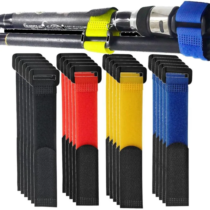 5/10/20pcs Outdoor Fishing Rod Tie Holder Fishing Tackle Strap ...