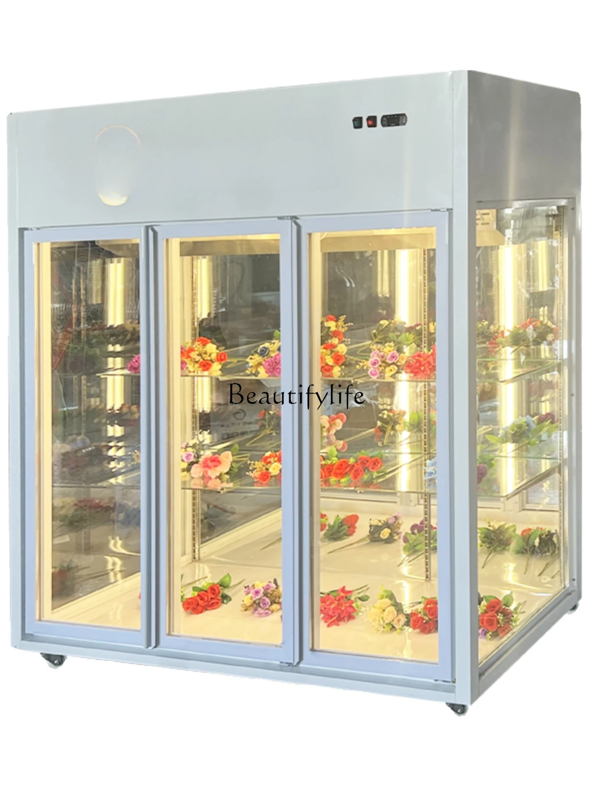 Fresh-Flowers-Commercial-Air-Cooled-Display-Cabinet-Refrigerated-Frost ...