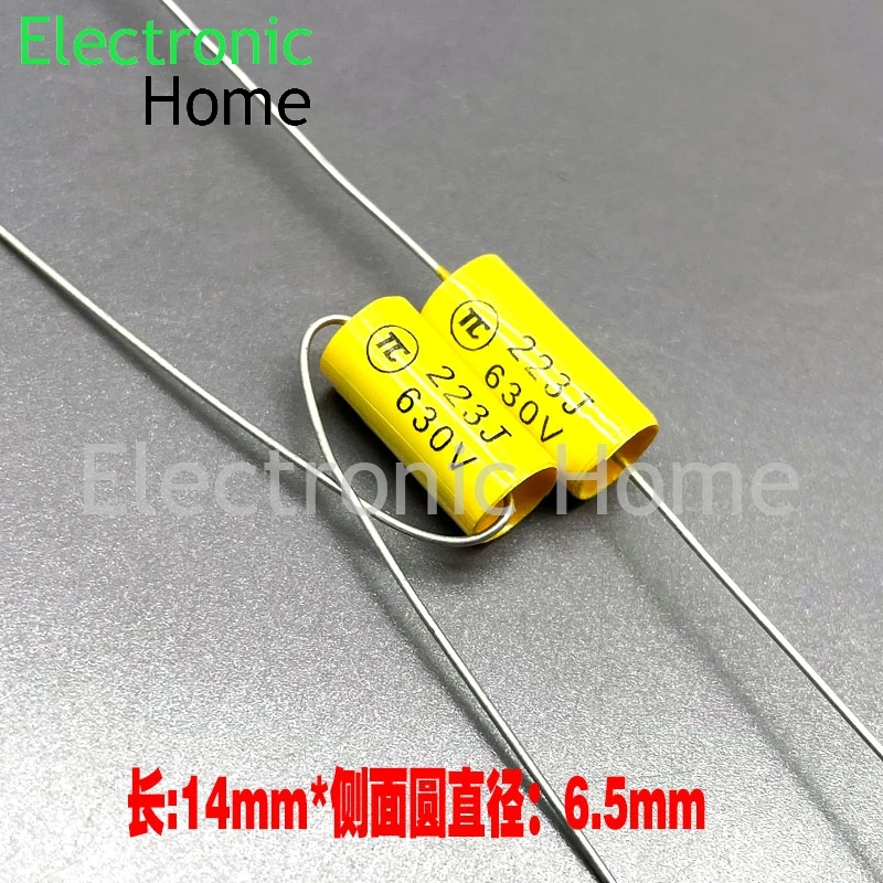 10PCS/LOT CBB MKP 223 22nf 0.022uf 630v 2J axial audio coupling ...