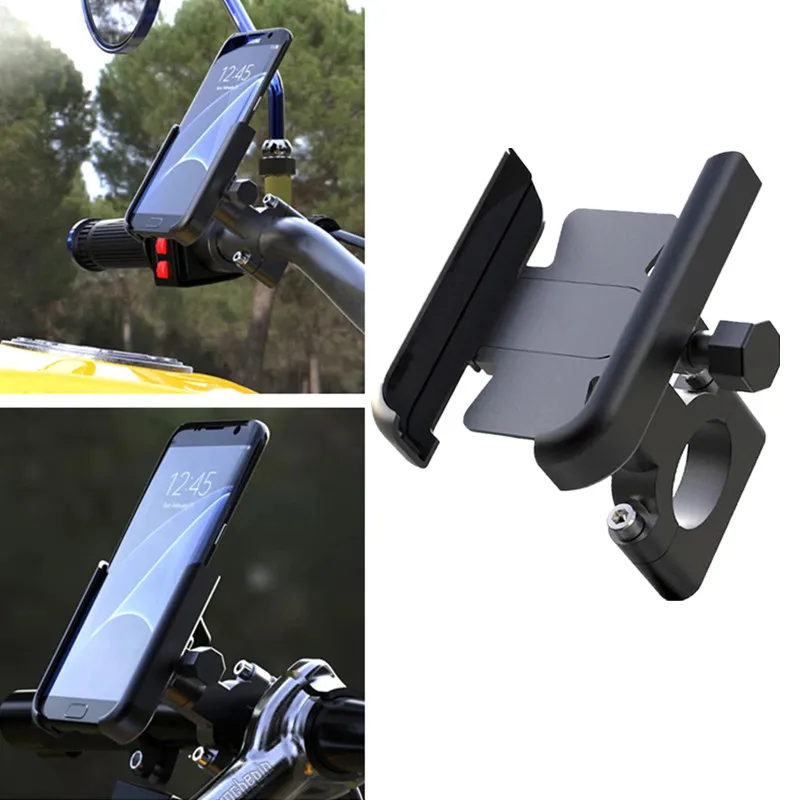 Motorcycle-Bicycle-Phone-Holder-Gps-Bracket-Aluminum-Alloy-Shockproof ...