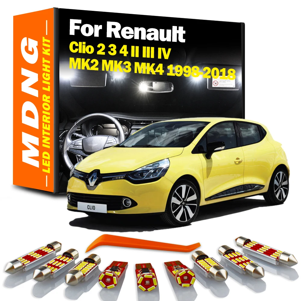 Mdng For Renault Clio 2 3 4 Ii Iii Iv Mk2 Mk3 Mk4 1998-2018 Vehicle ...