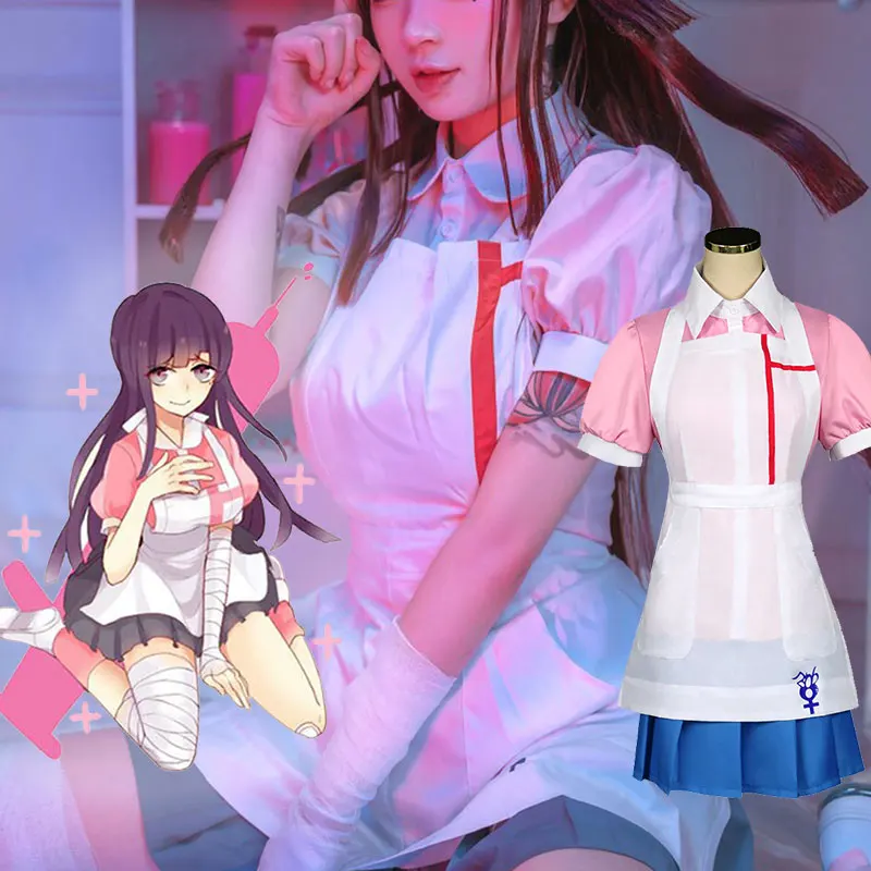 Danganronpa Mikan Tsumiki Anime Uniform Woman Dress Cosplay Costume ...