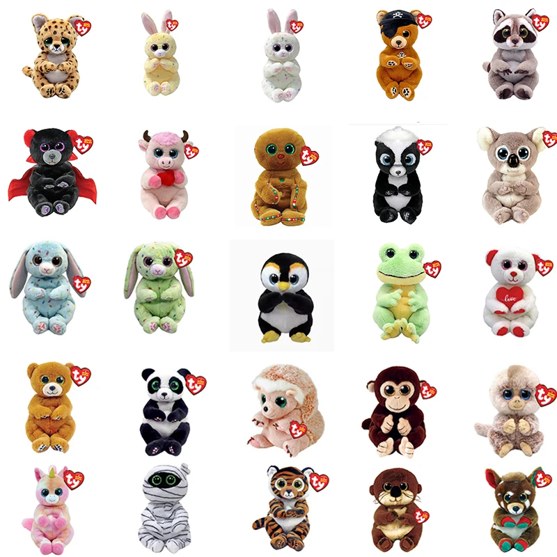 15cm Ty Beanie Bellie Big Eyes Stuffed Plush Toy Rabbit Monkey Bear 15cm Ty Beanie Bellie Big Eyes Stuffed Plush Toy Rabbit Monkey Bear