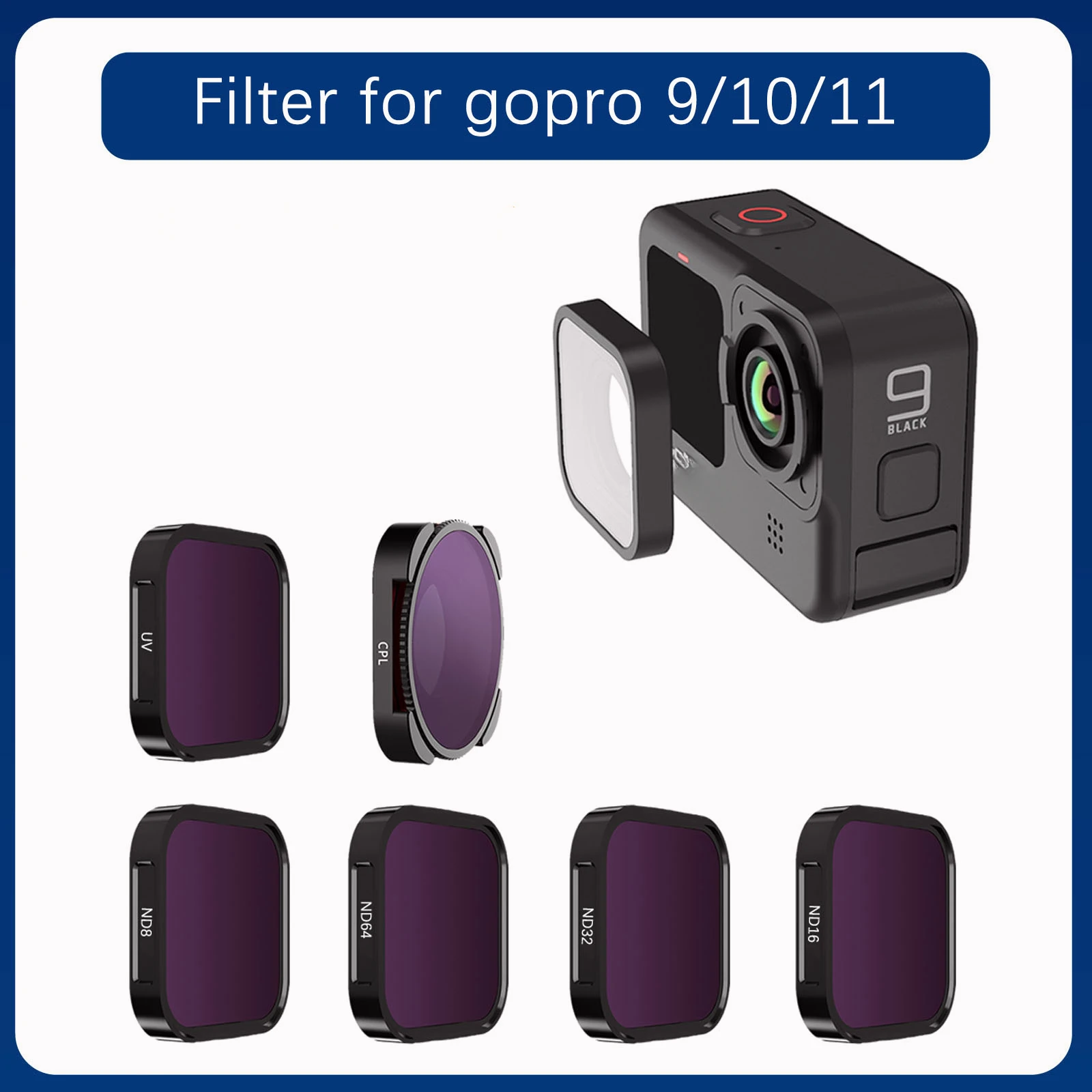 Filter-for-GoPro-Hero-11-ND-8-ND16-ND32-CPL-Lens-Filter-Protective-for ...