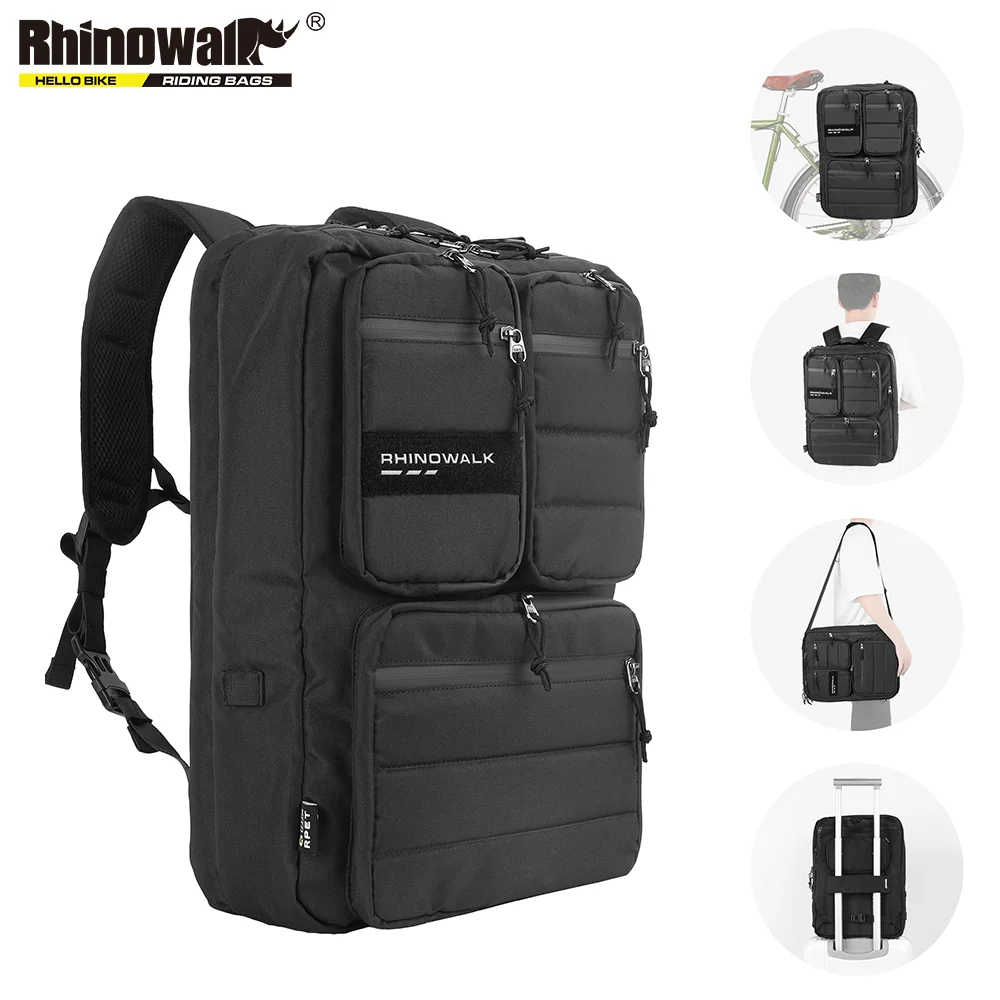 Rhinowalk-Cycling-Backpack-25L-Bike-Side-Bag-Waterproof-Pannier-Back ...