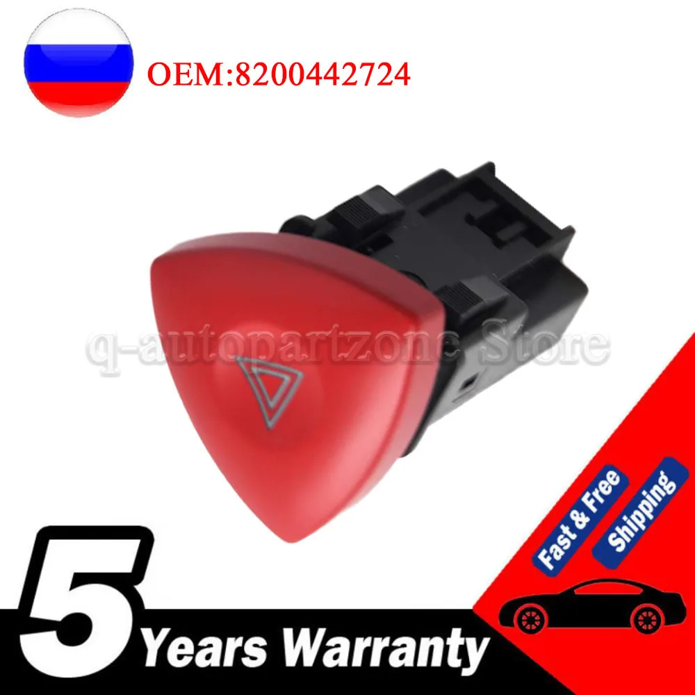 Flasher Warning Light Switch Button For Renault Laguna Opel Vivaro ...