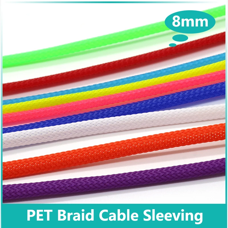 1-2-3-5-10-20-30-50M-PET-Braided-Sleeve-8mm-Cable-Protection-Expandable ...