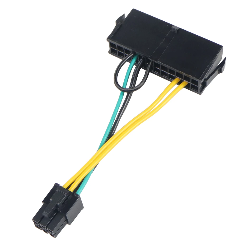 24Pin to 6Pin Power Supply Cable Cord 24p to 6p 18AWG Wire for Lenovo ...