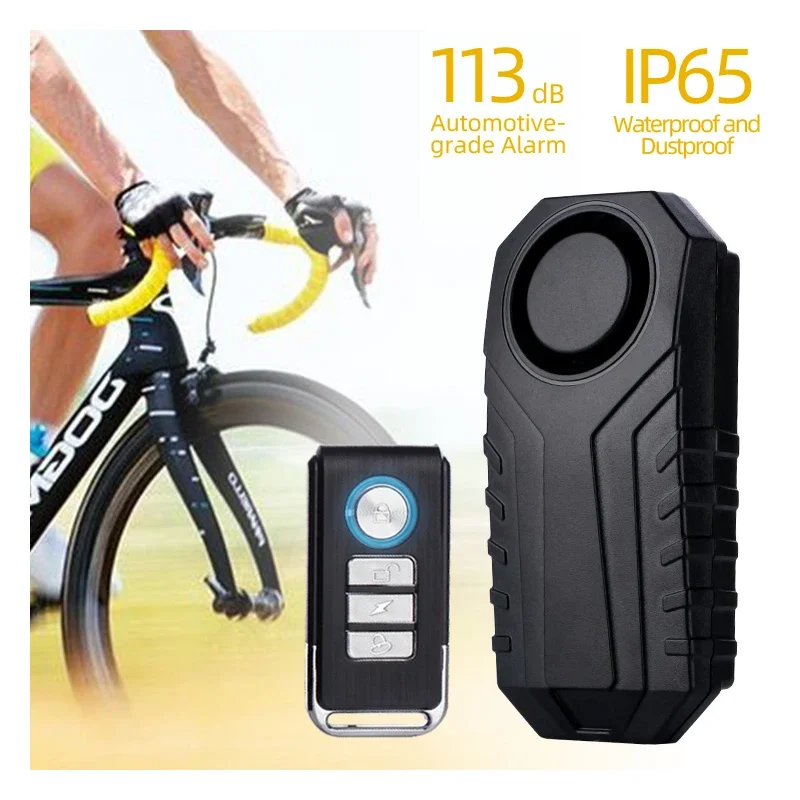 Alarma antirrobo para motocicleta/bicicleta, 113db, vibración de alto ...