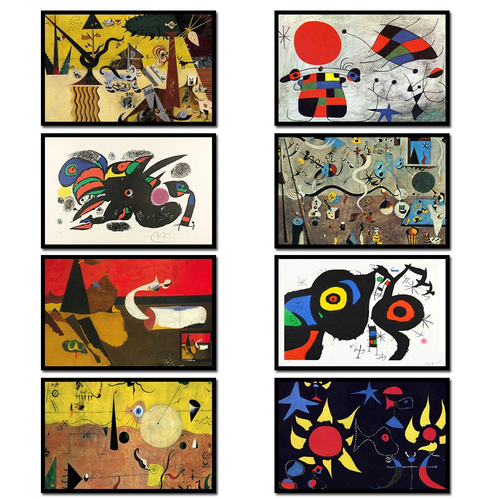 Modern-Joan-Miro-Surrealism-Art-Posters-And-Prints-Canvas-Painting ...