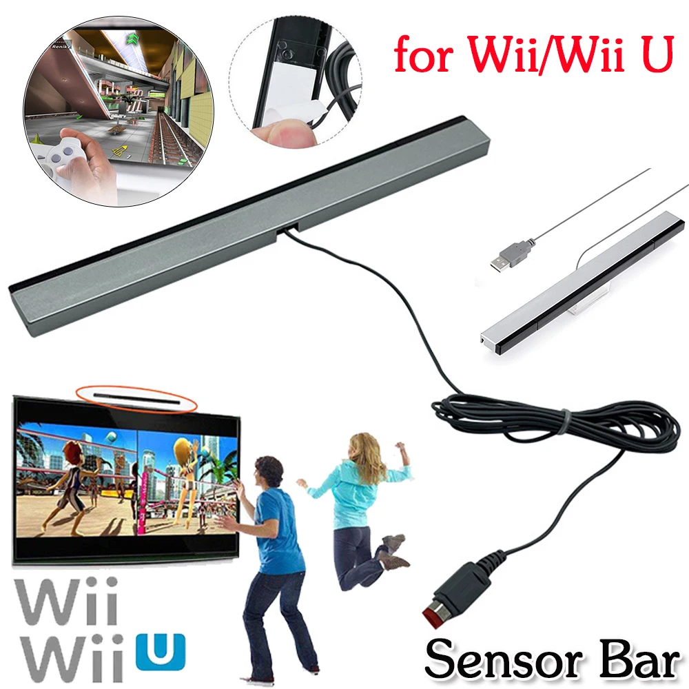 Sensor-Bar-USB-for-Nintendo-Wii-Wii-U-Console-Replacement-Infrared-TV ...