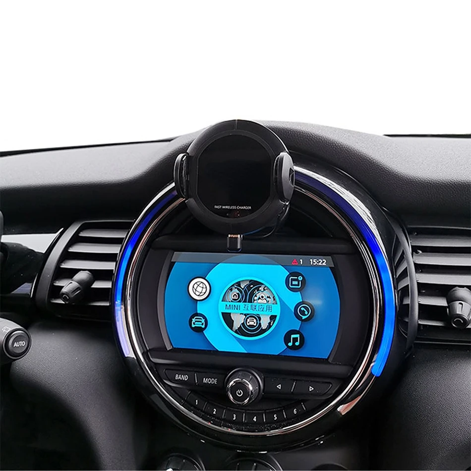 15W Wireless Charging Phone Holder For Mini Cooper One S JCW F60 F56 ...
