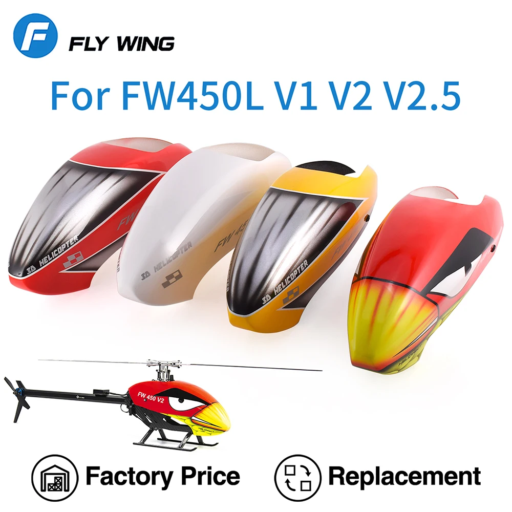 Fly-Wing-FW450L-Helicopter-Canopy-for-V1-V2-V2-5-RC-Helicopter-Parts ...