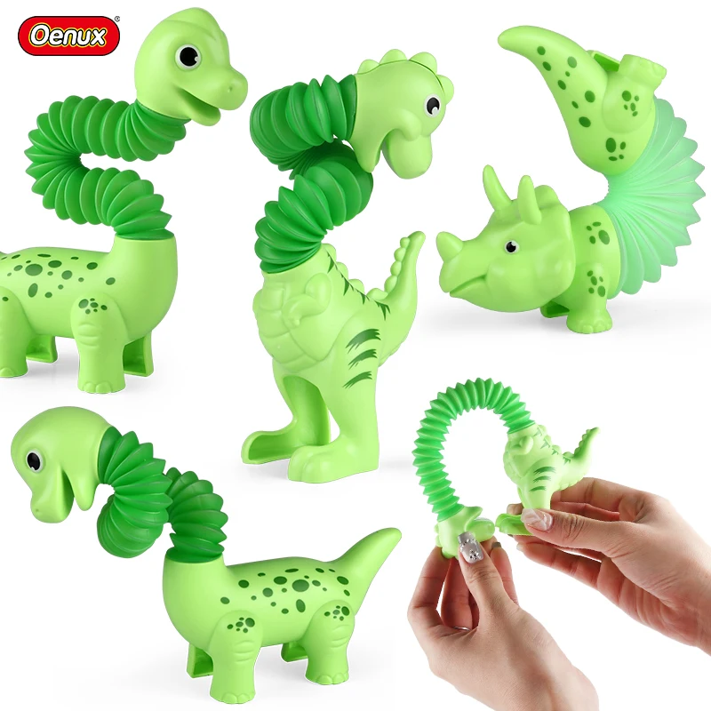 3PCS-DIY-Pop-Tube-Dinosaur-Sensory-Bendable-Push-It-Decompression-Pipe ...
