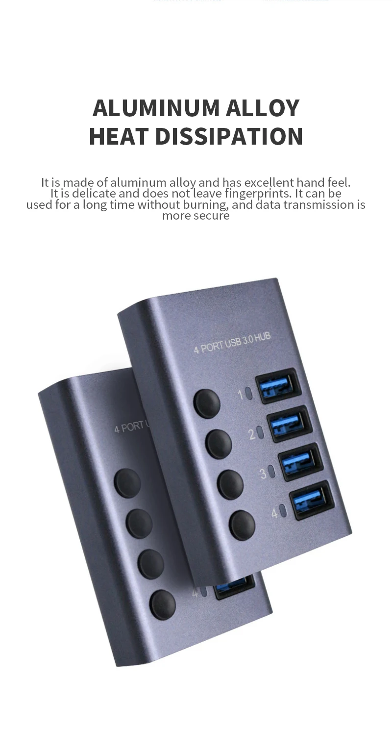 Type 2-Répartiteur USB à plusieurs ports pour la maison, concentrateur ...