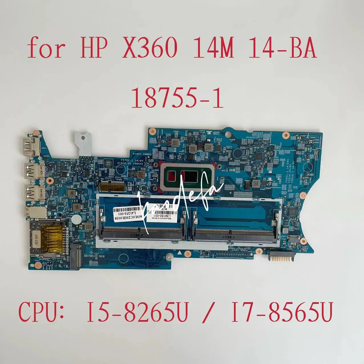 18755-1-Mainboard-For-HP-X360-14M-14-BA-Laptop-Motherboard-CPU-I5-8265U ...